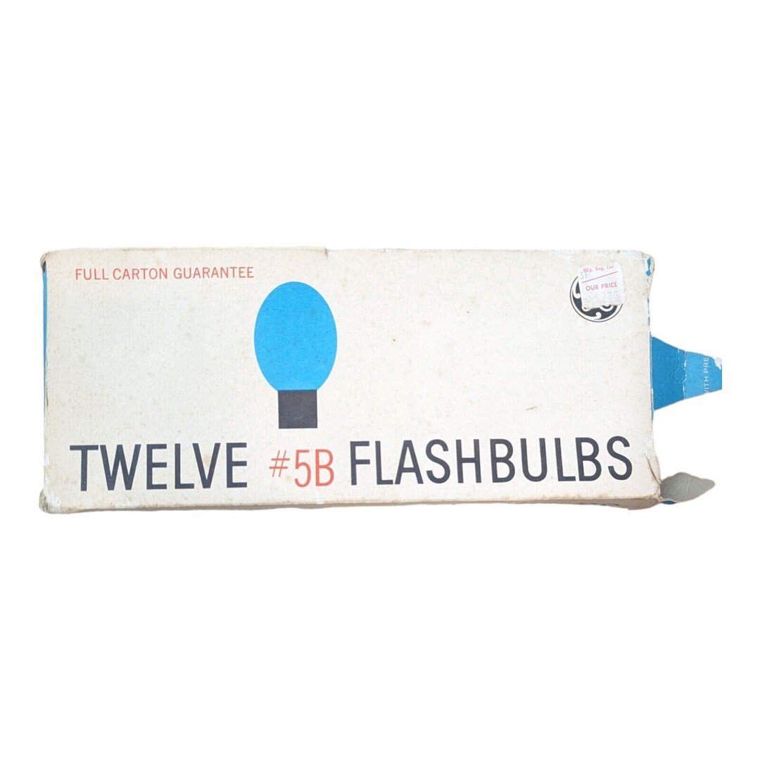 Vintage GE General Electric No. 5 Blue Flash Bulbs 12 Count Box ...