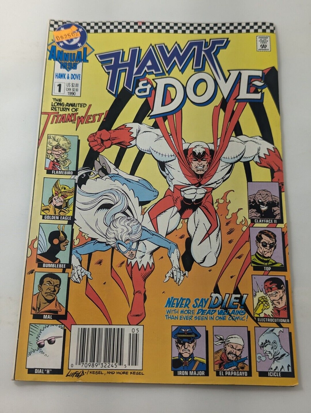 Hawk and Dove Comic Book Annual 1 1990 - Etsy
