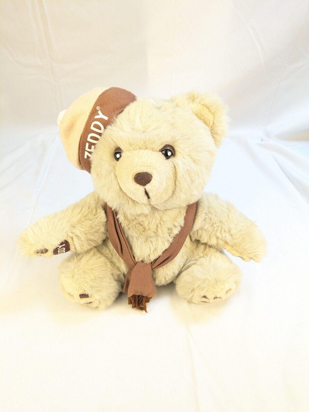 Vintage Zeddy Bear Plush Zellers Mascot With Hat and Scarf - Etsy