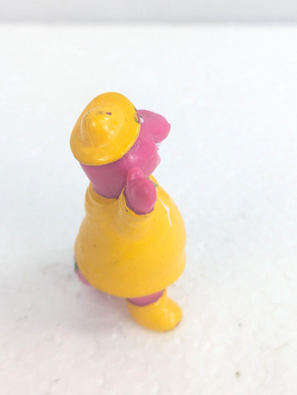 Barney and Friends 1993 Beach Barney & Rain Suit Barney PVC Toy Figure ...