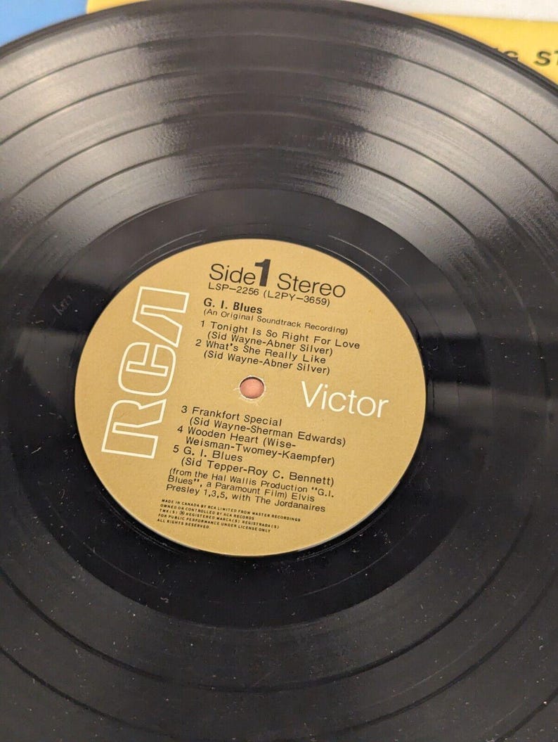 Elvis Presley G.I. Blues Vinyl Record LSP-2256 L2PY-3659 - Etsy