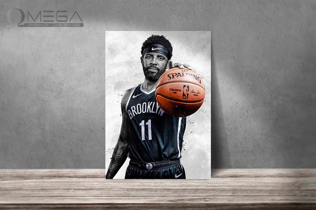 Kyrie Irving Poster Kyrie Irving Print Brooklyn Nets Art Print Wall Art ...