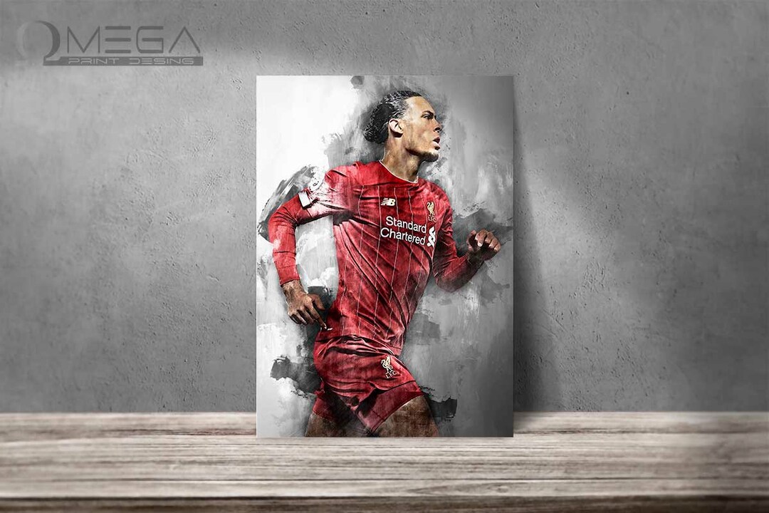 Virgil Van Dijk Poster Virgil Van Dijk Print Art Print Wall Art Home ...