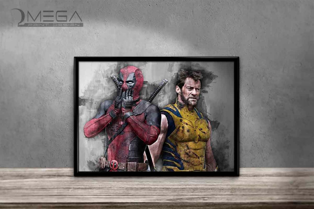 Deadpool & Wolverine Poster Deadpool and Wolverine Print Art Print Wall ...