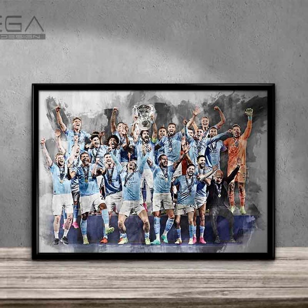Manchester City Decor - Etsy