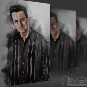 Chandler Bing Poster Matthew Perry Print Friends Art Print Wall Art ...