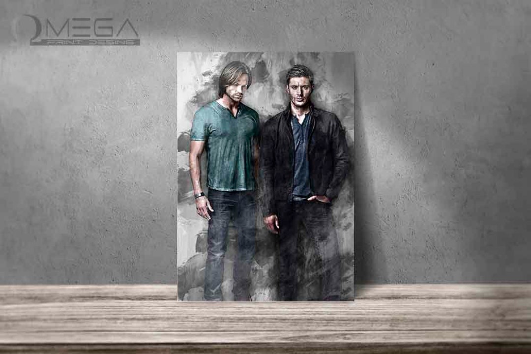 Sam and Dean Poster Sam, Dean Winchester Print Supernatural Art Print ...
