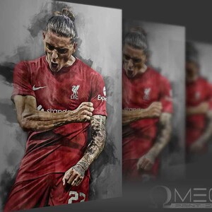 Nunez Poster Darwin Nunez Print Liverpool Art Print Wall Art Home Decor ...