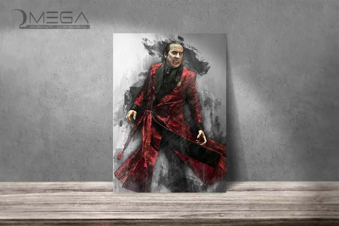 Dracula Poster Nicolas Cage Print Renfield Art Print Wall Art Home ...