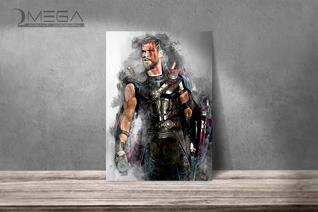 Thor Poster Thor Print Thor Ragnarok Art Print Wall Art Home - Etsy