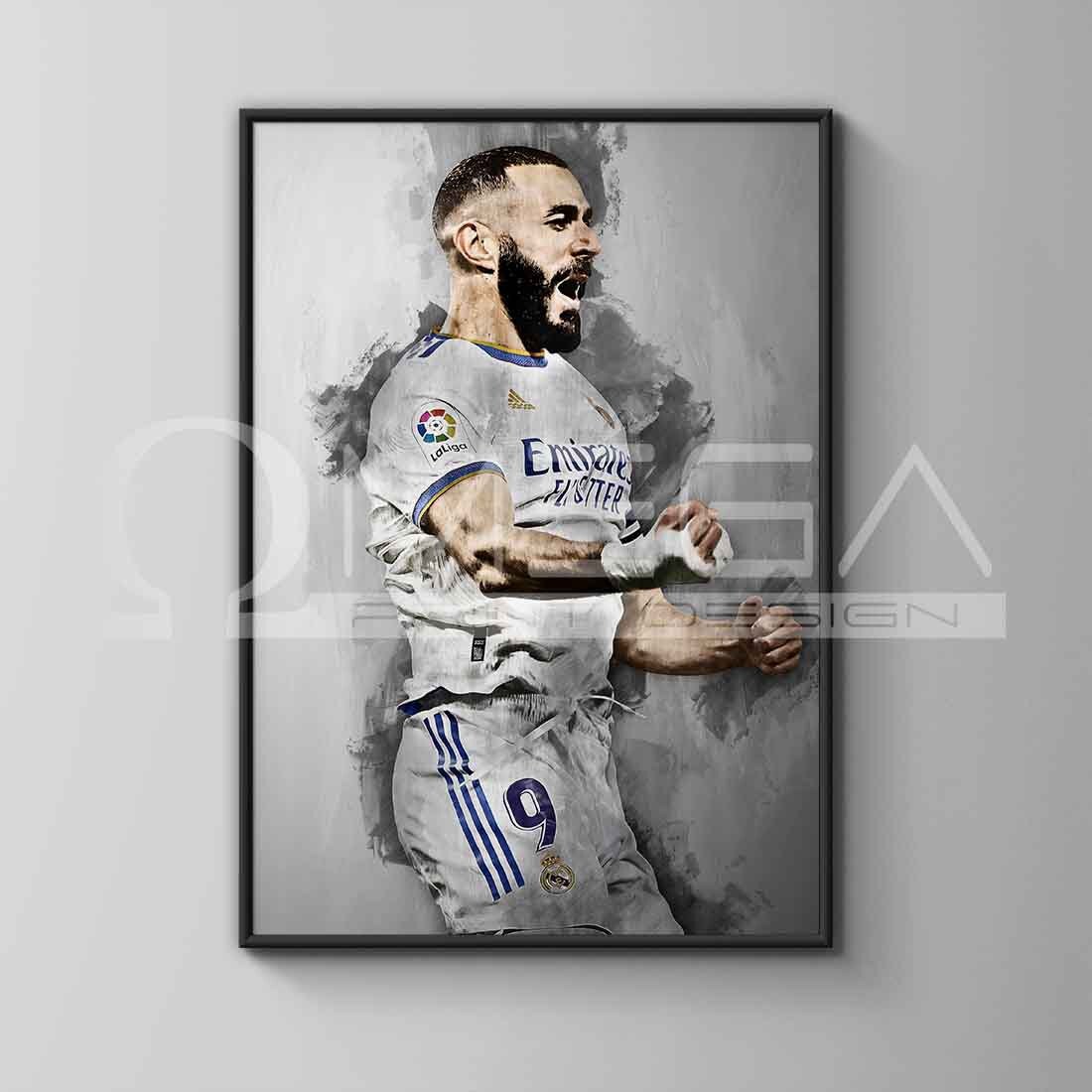 Karim Benzema Équipe De France Poster