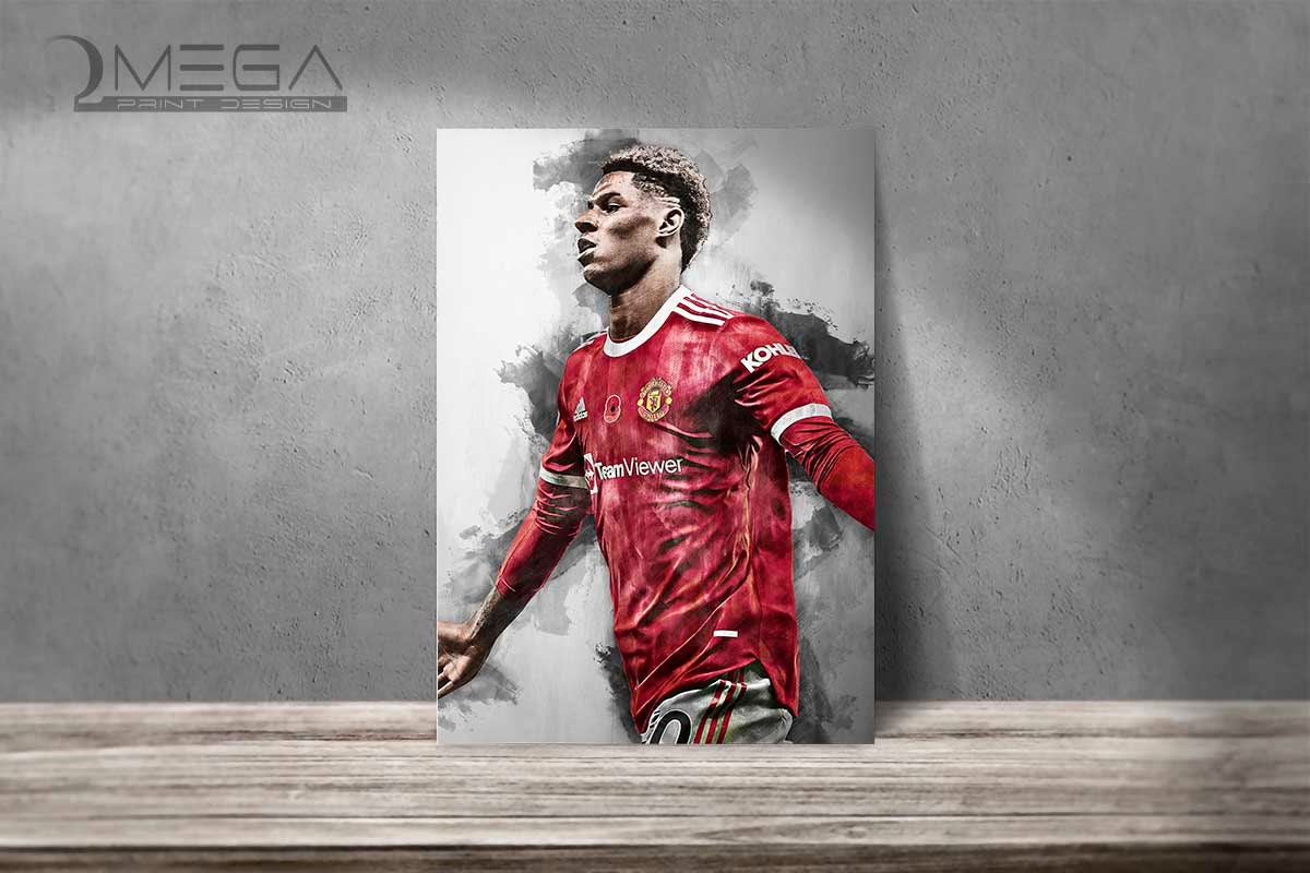 Marcus Rashford Poster Rashford Print Manchester United Art - Etsy