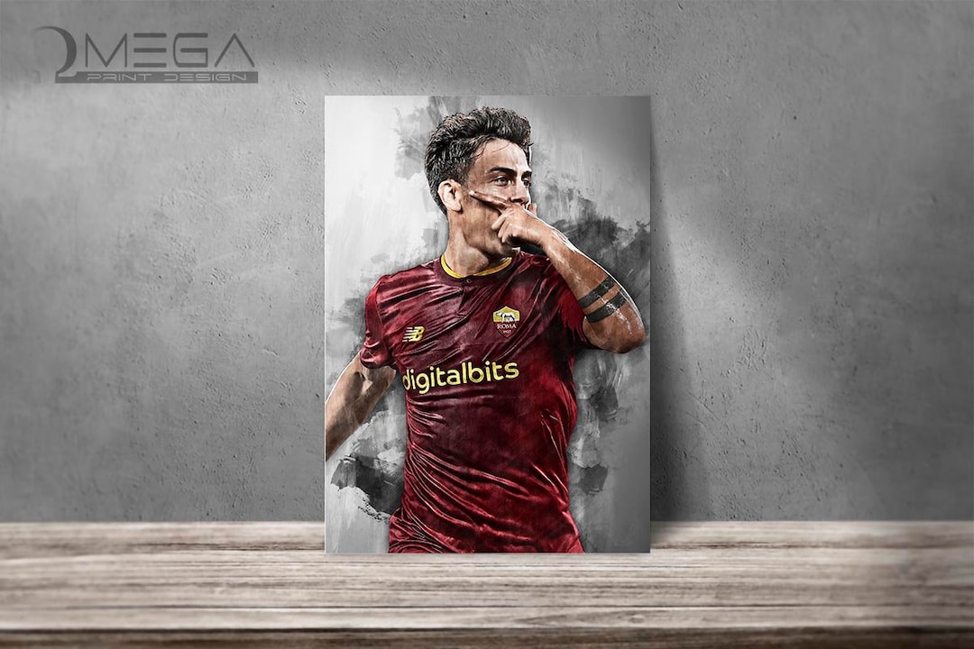 Paulo Dybala Poster Dybala Print AS Roma Art Print Wall Art - Etsy
