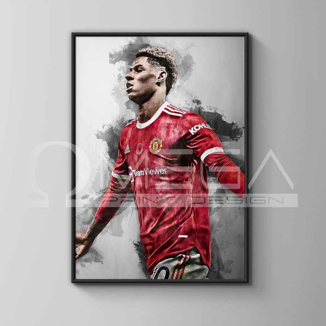 Marcus Rashford Poster Rashford Print Manchester United Art - Etsy