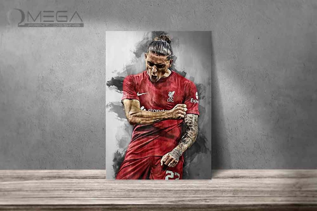 Nunez Poster Darwin Nunez Print Liverpool Art Print Wall Art Home Decor ...