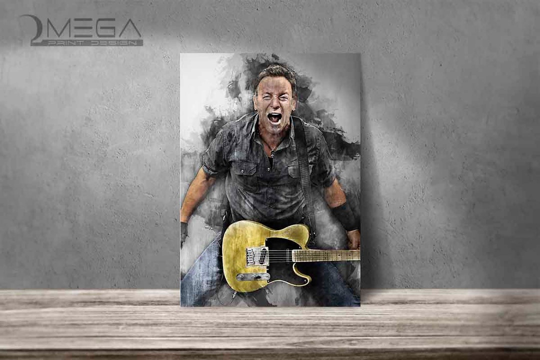 Bruce Springsteen Poster Bruce Springsteen Print Art Print Wall Art ...
