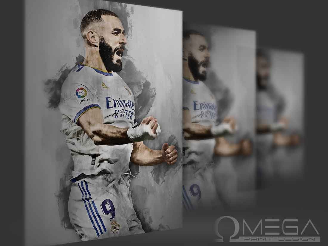 Karim Benzema Équipe De France Poster