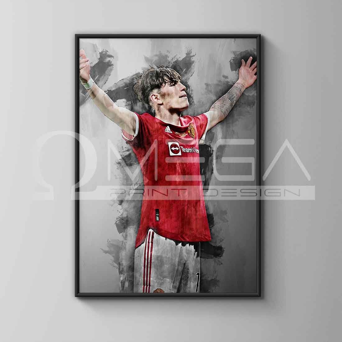 Alejandro Garnacho Poster Garancho Print Manchester United Art - Etsy UK