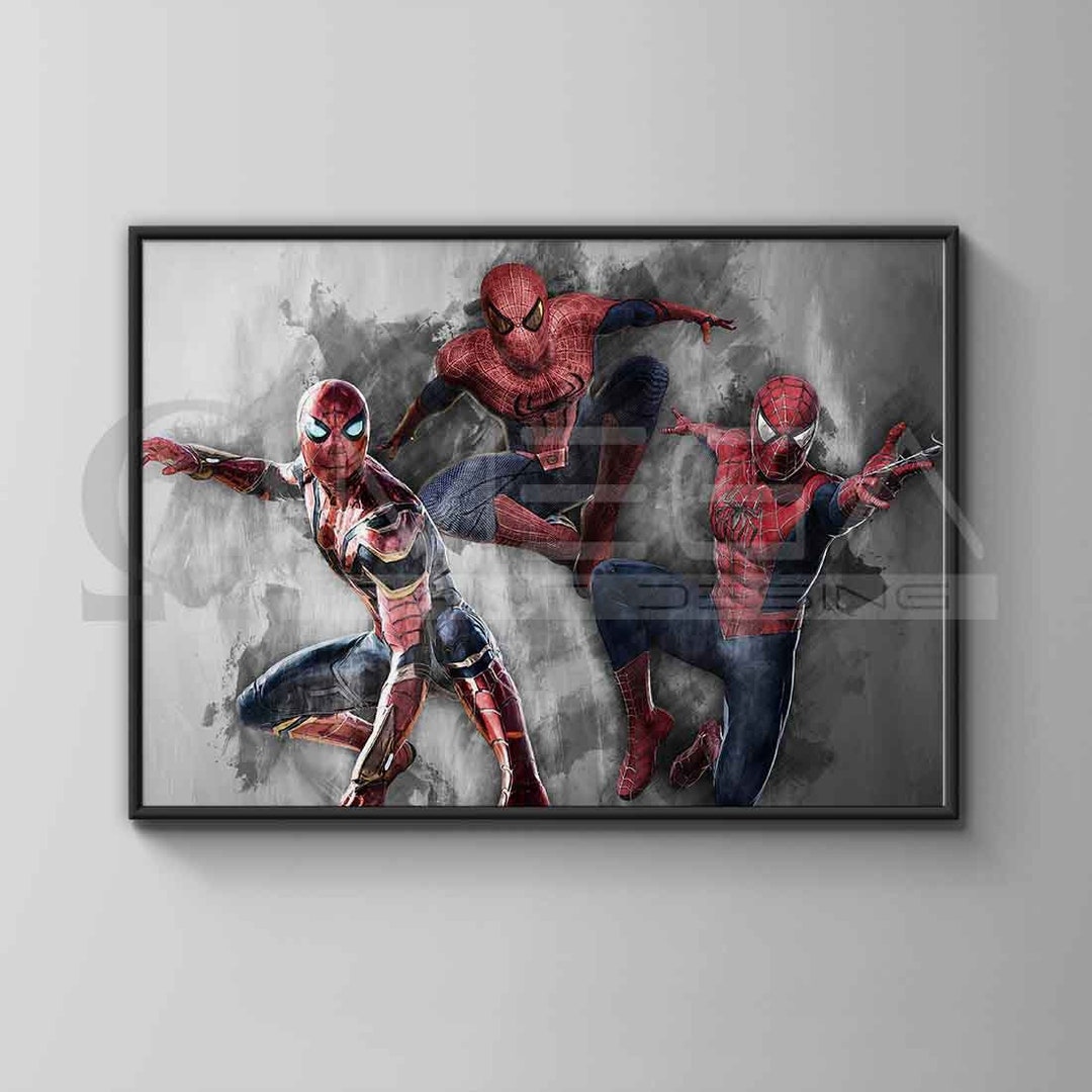 Spider-man Poster Spider Man Print No Way Hom Art Print Wall Art Home ...