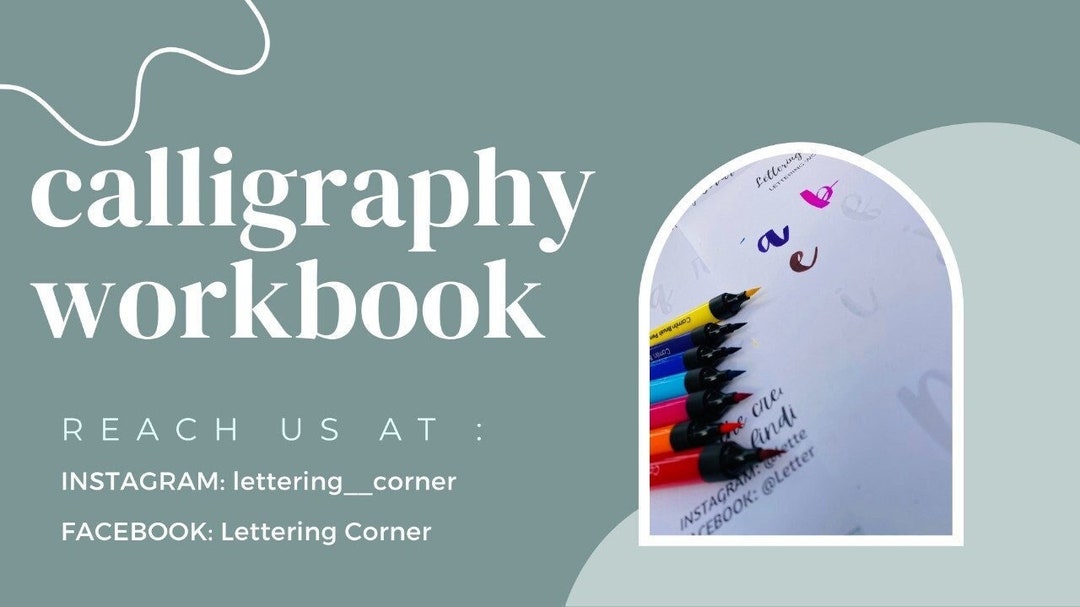 Calligraphy Workbook for Beginners - Etsy