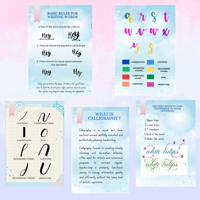 The Complete Calligraphy Handbook for Beginners - Etsy