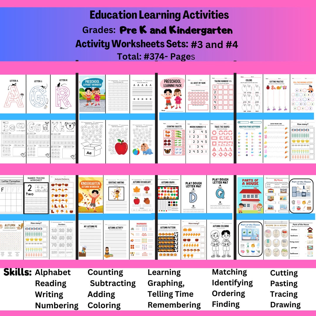 Huge-mega-bundle-#375-total Pages Pre-kindergarten & Kindergarten ...
