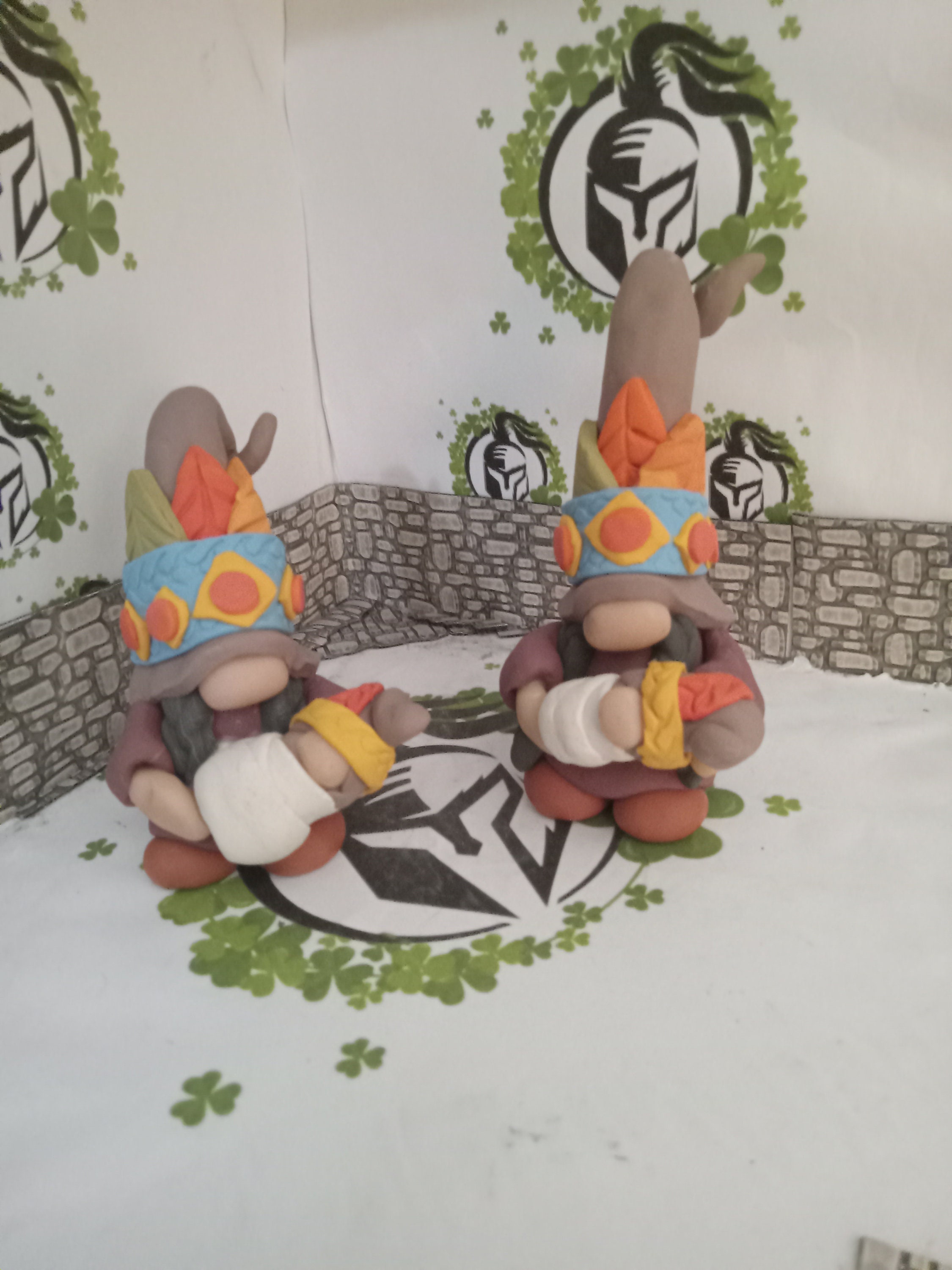 Native American Gnome With Spear, Tomahawk or Baby. - Etsy