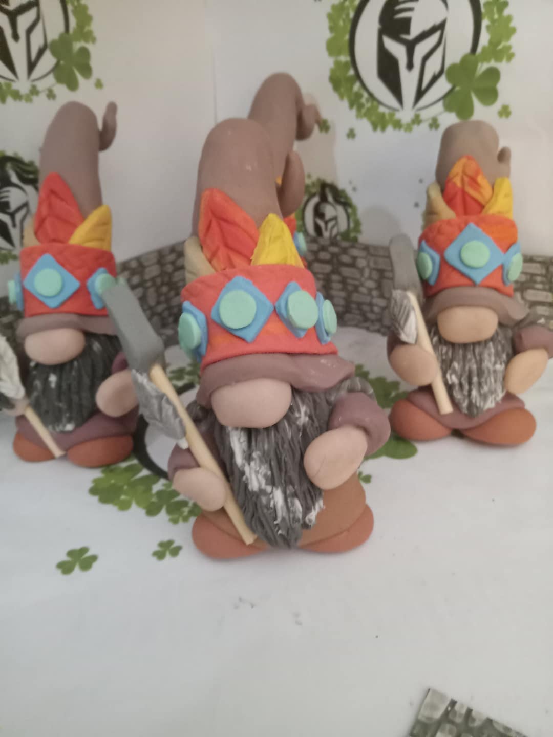 Native American Gnome With Spear, Tomahawk or Baby. - Etsy