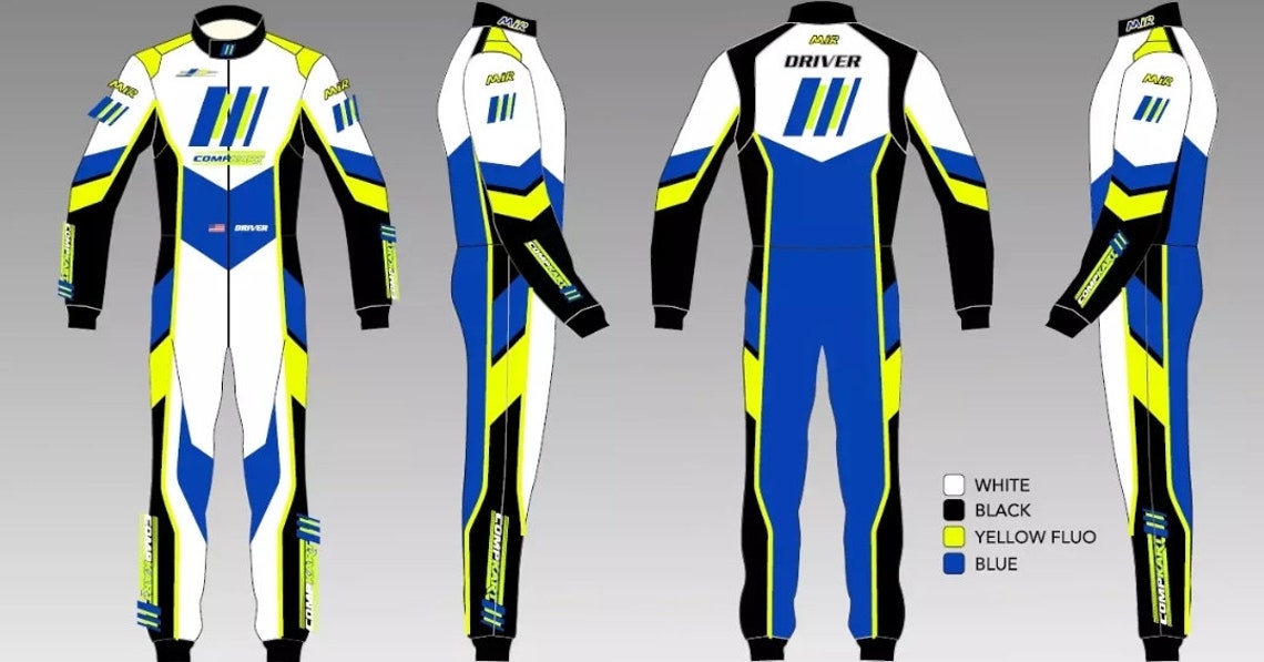 Go Kart Racing Suit CIK FIA Level2 Approved Digital Sublimation Print ...