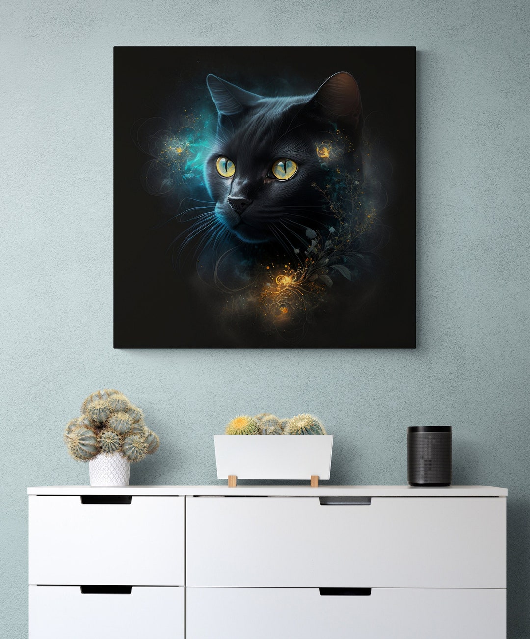 Bombay Cat Art Bombay Cat Lover Art for Bombay Cat Owner Pet Art Wall ...