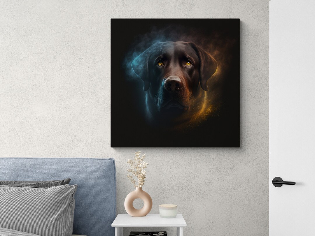 Black Labrador Dog Art Art Black Labrador Dog Lover Art for Black ...