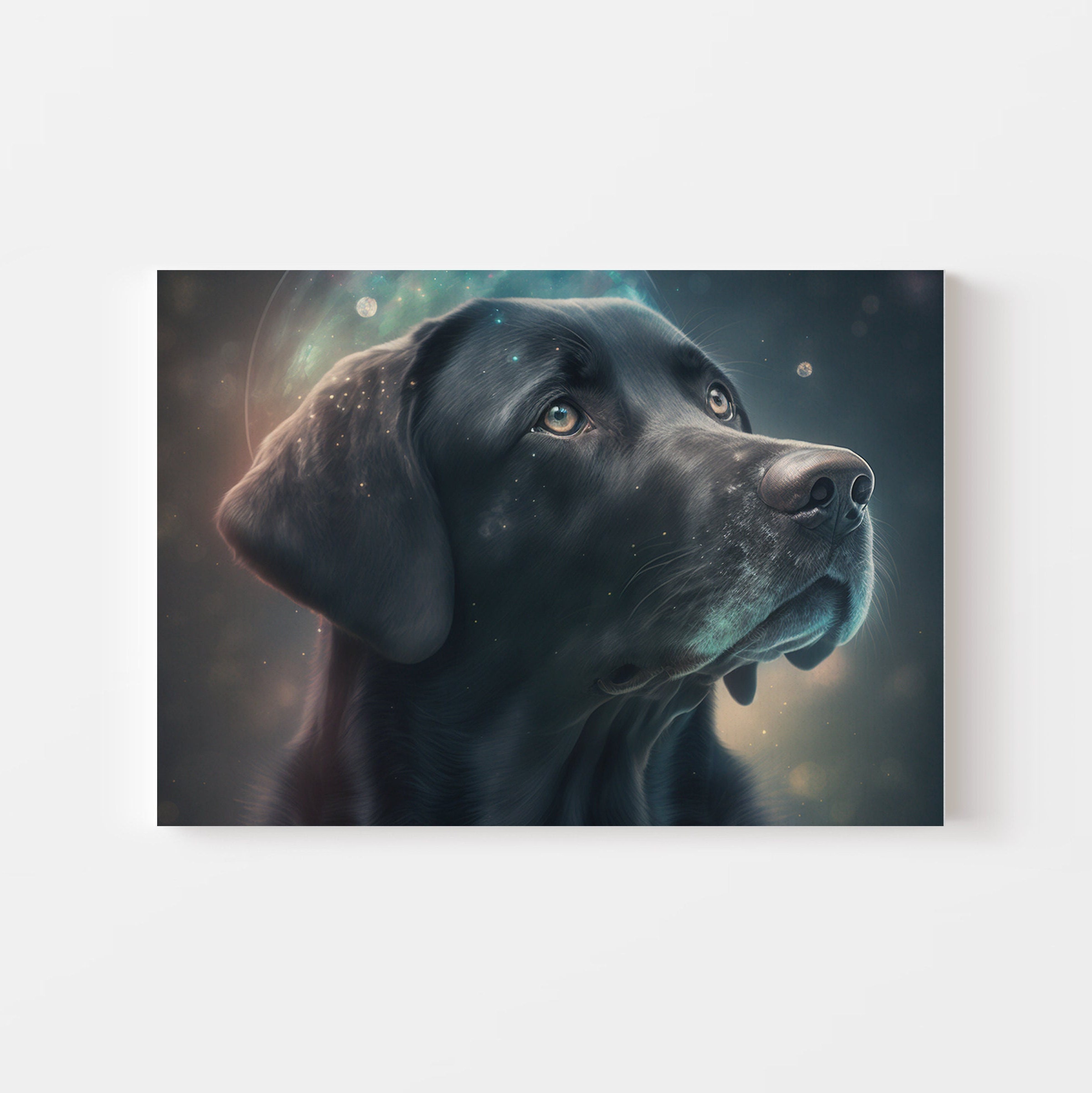 Black Labrador Dog Art Black Labrador Dog Lover Art for Black Labrador ...