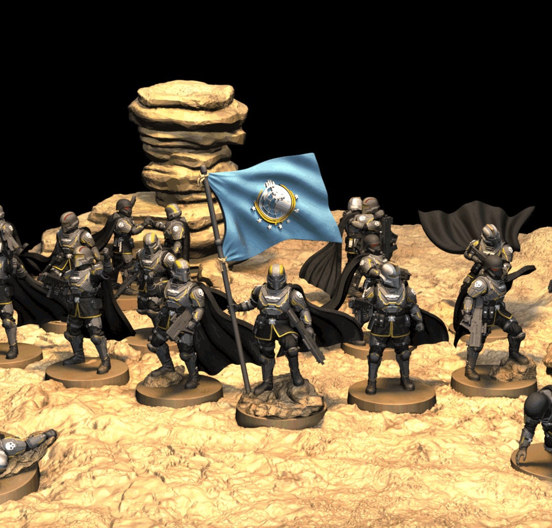 Helldivers 2 Full Platoon 20 Poses, Extra Heads Included - Etsy