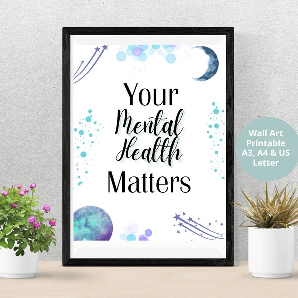 Mental Health Door Sign - Etsy
