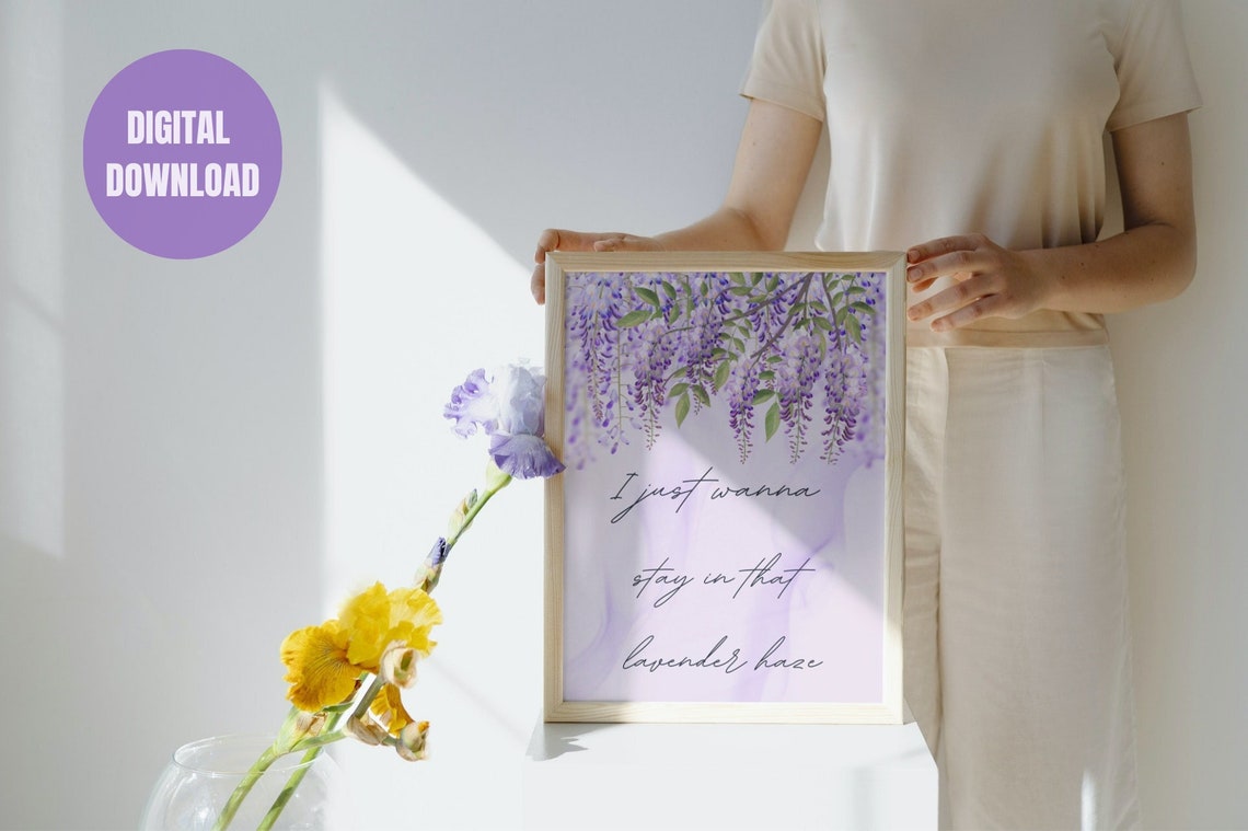 Taylor Swift Lavender Haze Poster/wall Art | Taylor Swift Midnights ...
