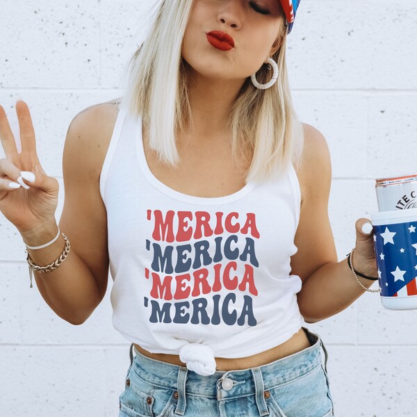 Merica Tank - Etsy