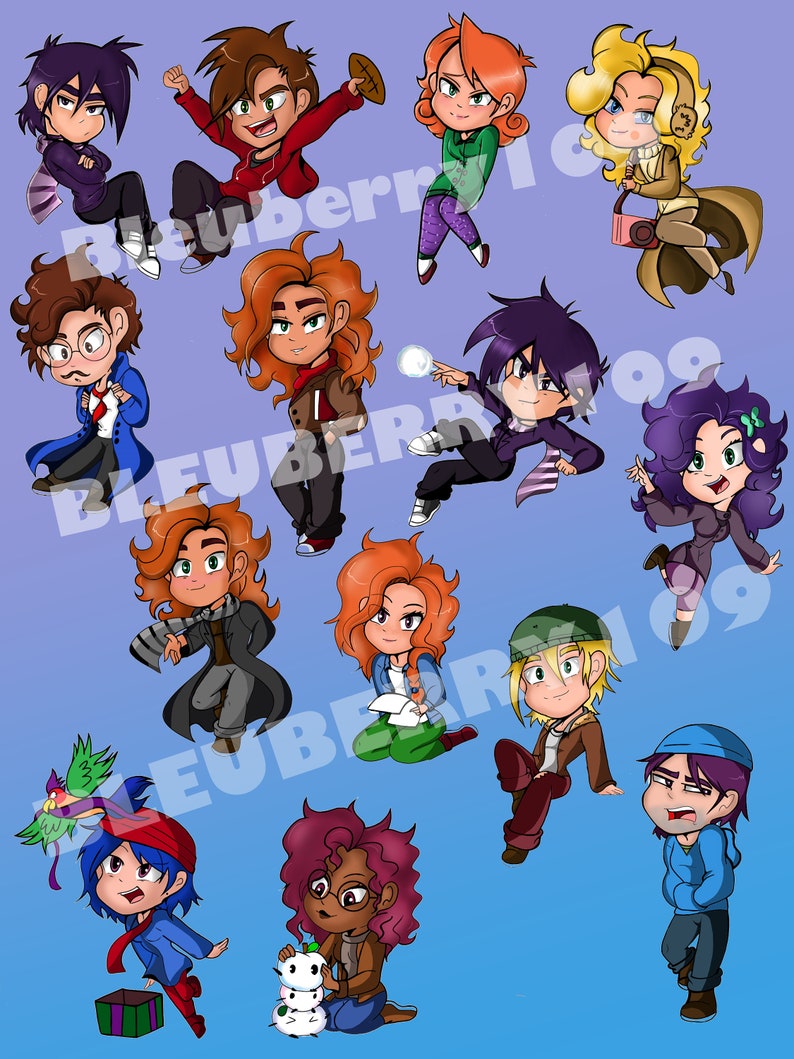 Stardew Valley Winter Keychains alex, Shane, Abigail, Elliott, Sam ...