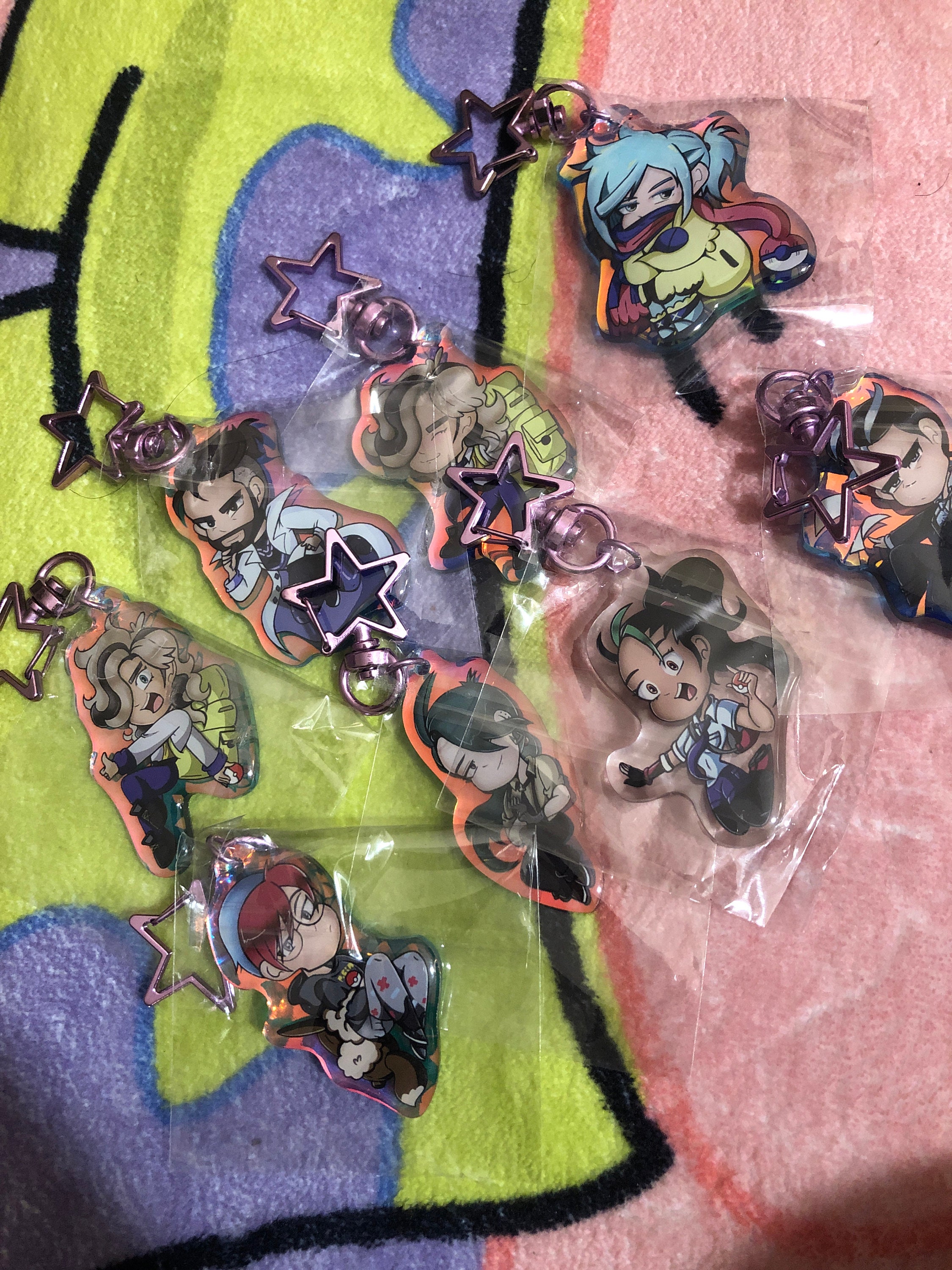 Pokémon Scarlet Violet Keychains arven, Nemona Turo Penny Larry Rika - Etsy