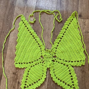 Crochet Butterfly Halter Top - Etsy