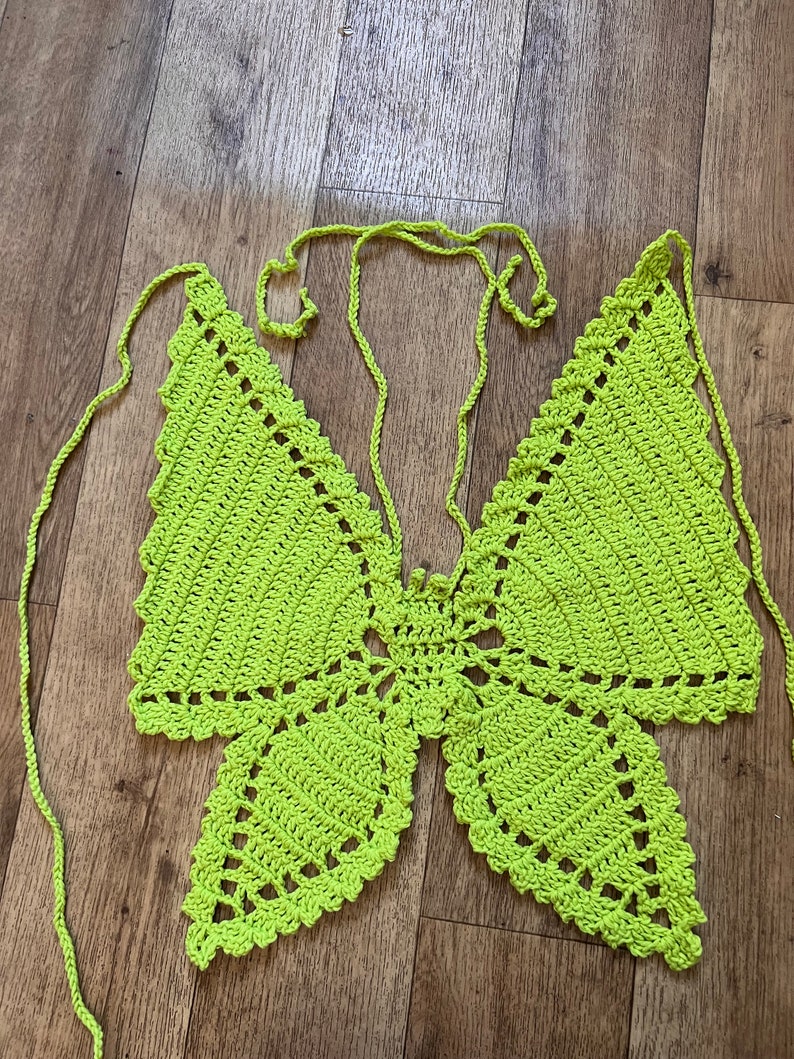 Crochet Butterfly Halter Top - Etsy