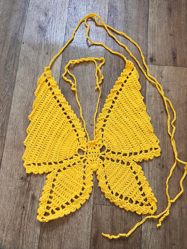 Crochet Butterfly Halter Top - Etsy