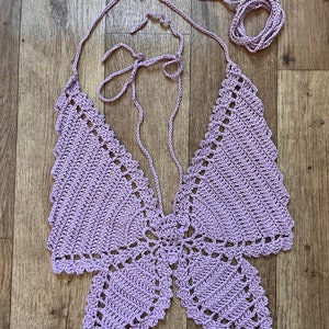Crochet Butterfly Halter Top - Etsy