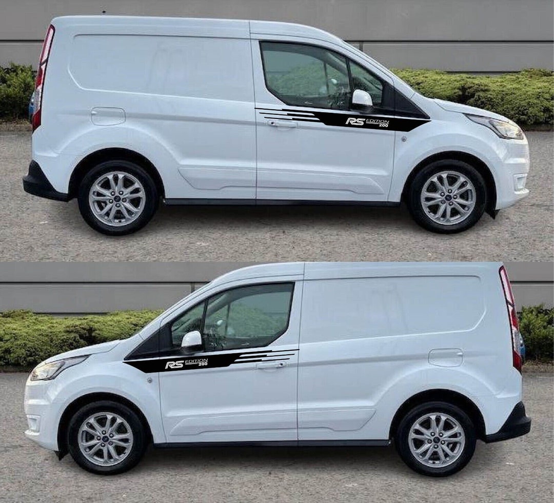 Fits Ford Transit Connect Wing Decals Side Stripe Vinyl Graphics M ...