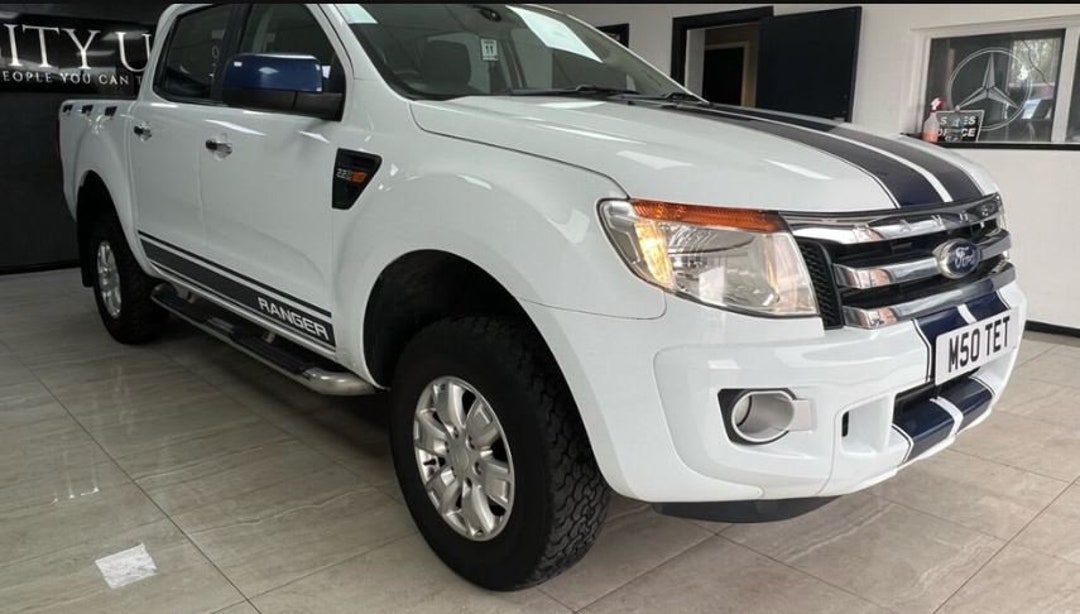 Fits Ford Ranger Vinyl Graphics Kit Bonnet Roof Rear and Side Stripes ...