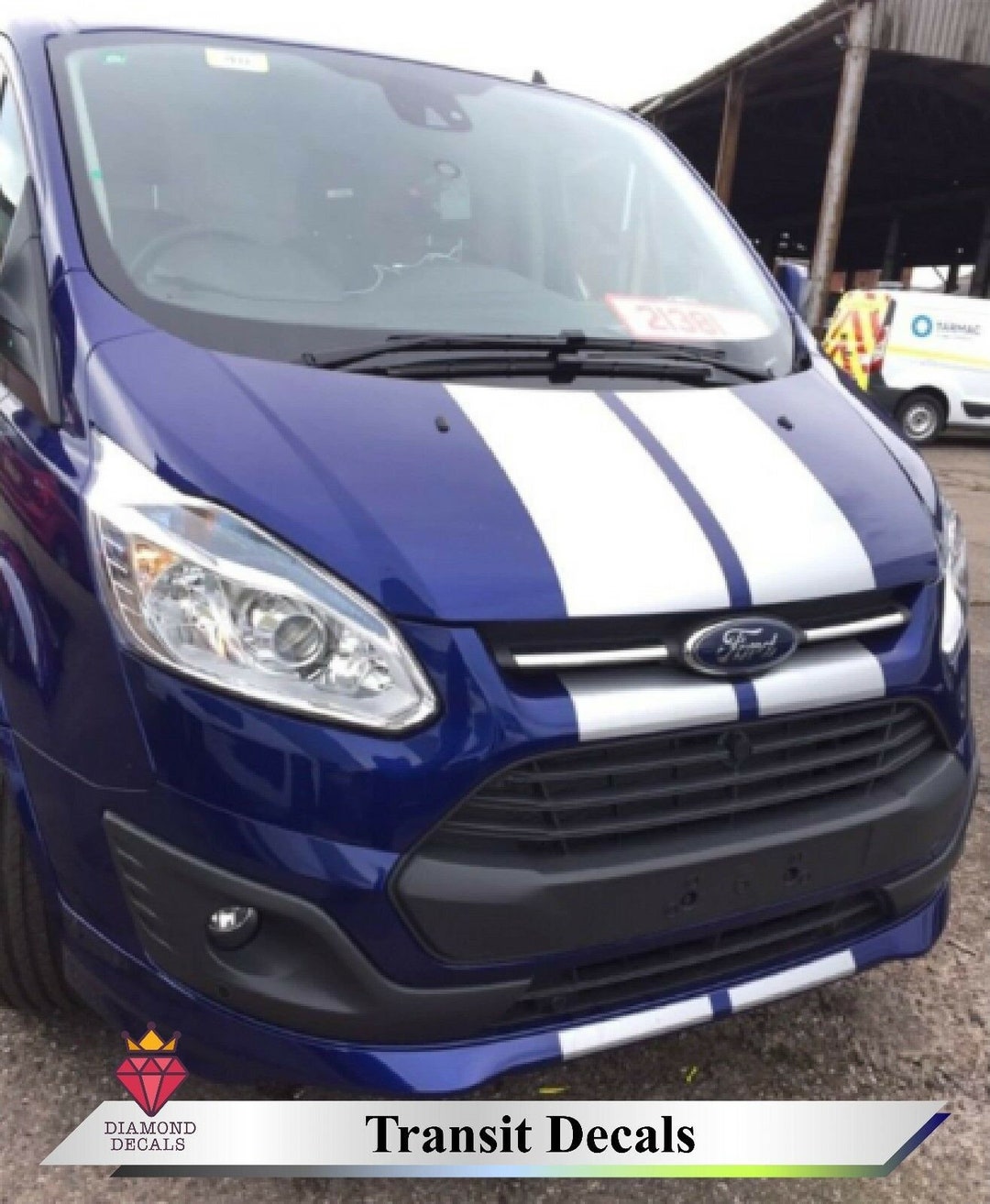 Fits Ford Transit Custom Bonnet Stripes Vinyl Graphics M Sport Decals ...