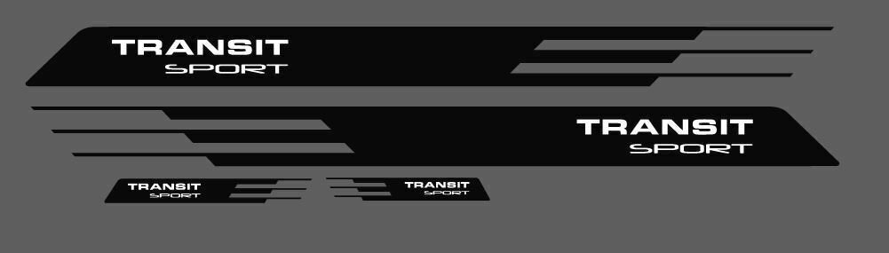 Fits Ford Transit Custom Wing Vinyl Graphics M Sport Side Stripe Decals ...