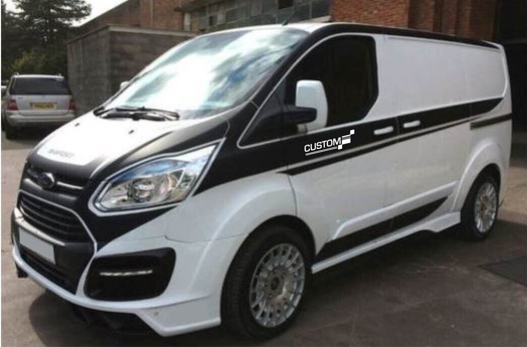 Fits Ford Transit Custom M Sport Vinyl Graphics Kit Decals Stickers LWB ...