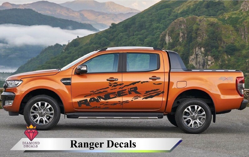 Fits Ford Ranger Side Stripe Door Decals F150 Vinyl Graphics Both Sides ...