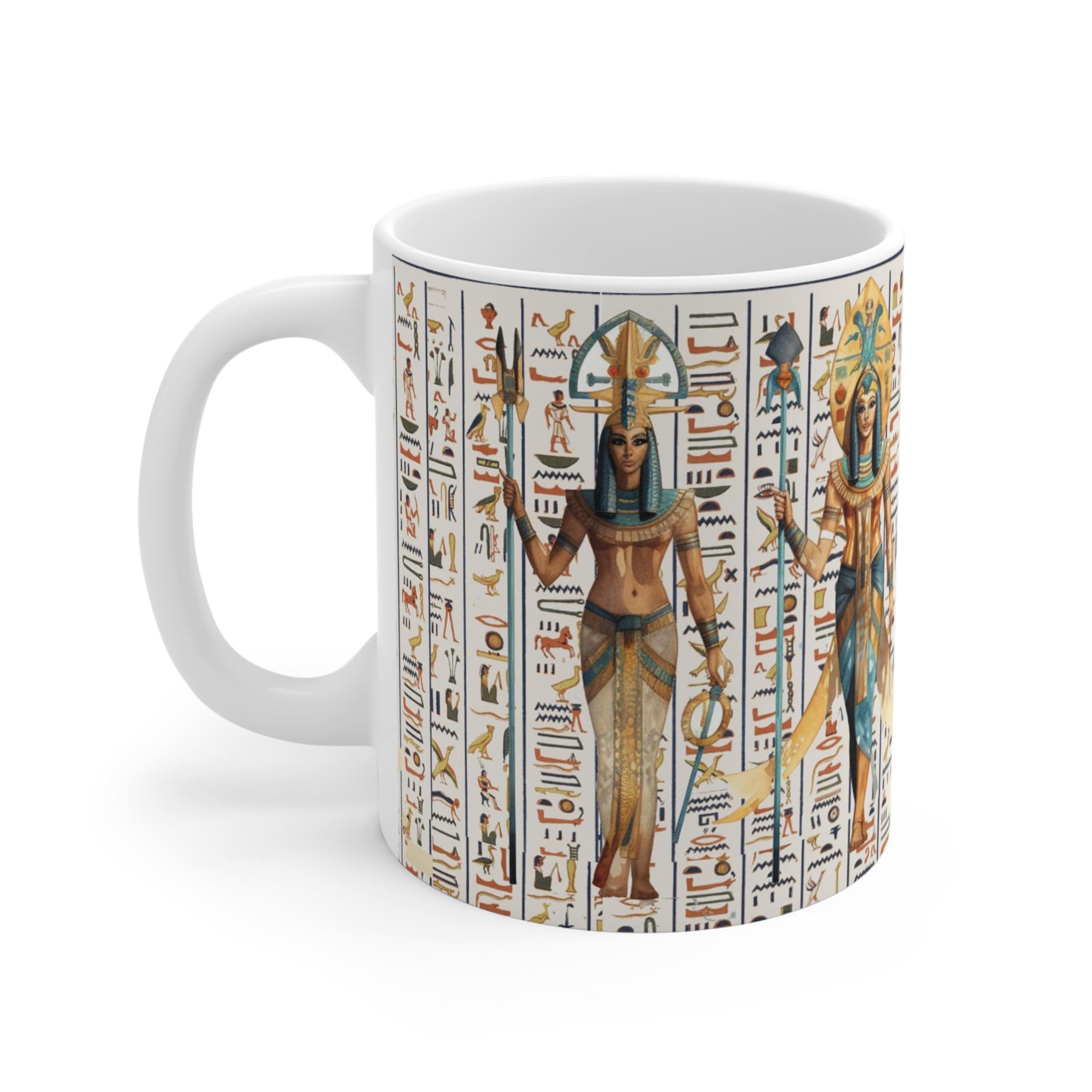 Ancient Egyptian Art Mug | Egyptian Goddesses Mug | Watercolor Style - Etsy