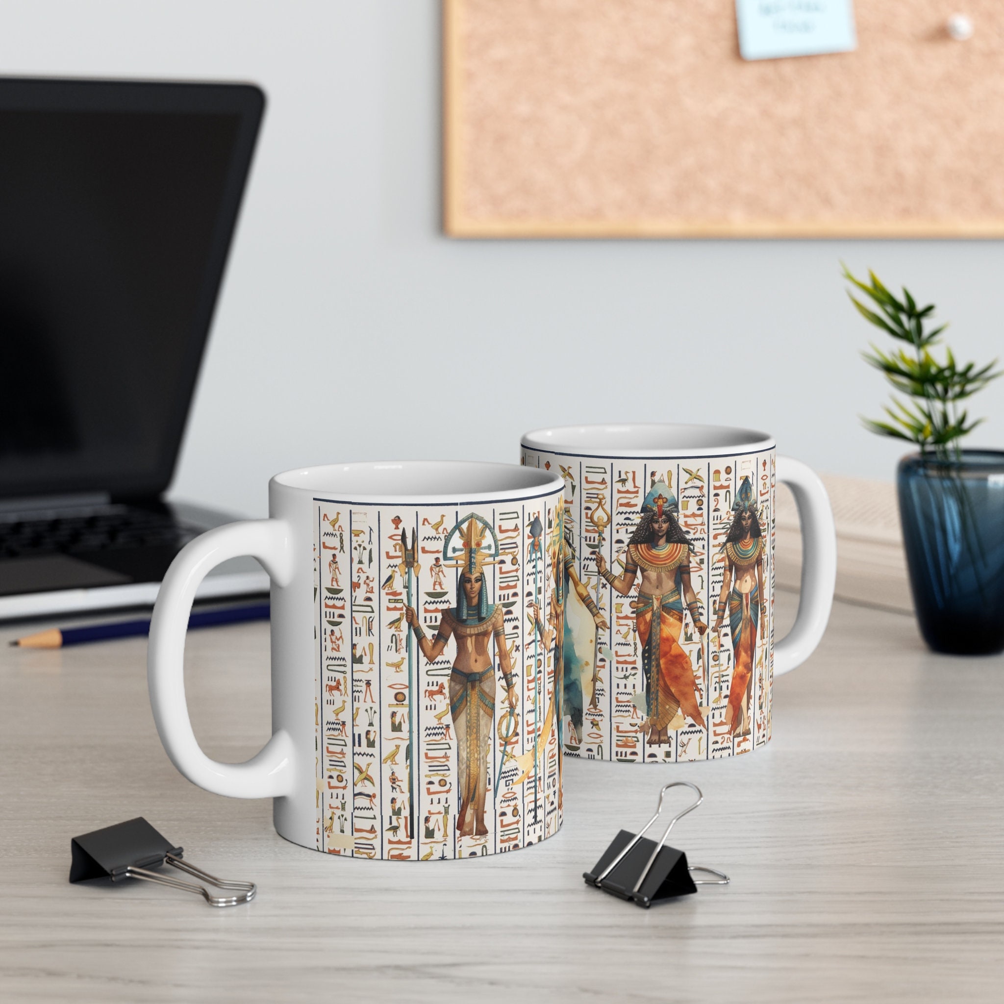 Ancient Egyptian Art Mug Egyptian Goddesses Mug Watercolor Style - Etsy